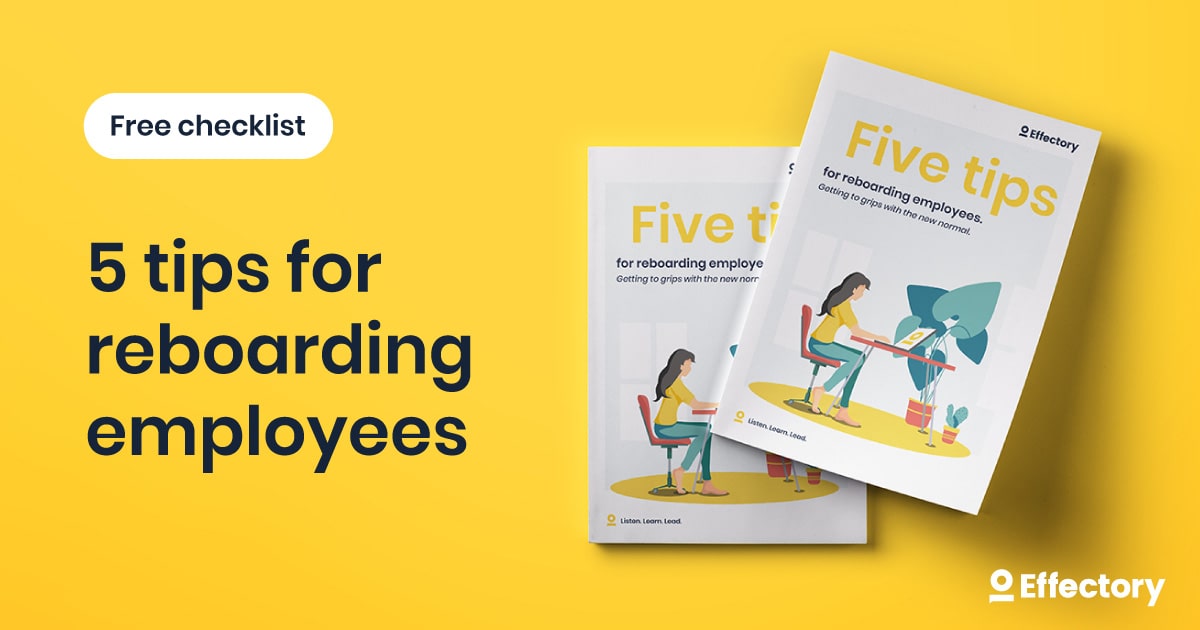 Checklist: 5 tips for reboarding employees - Effectory